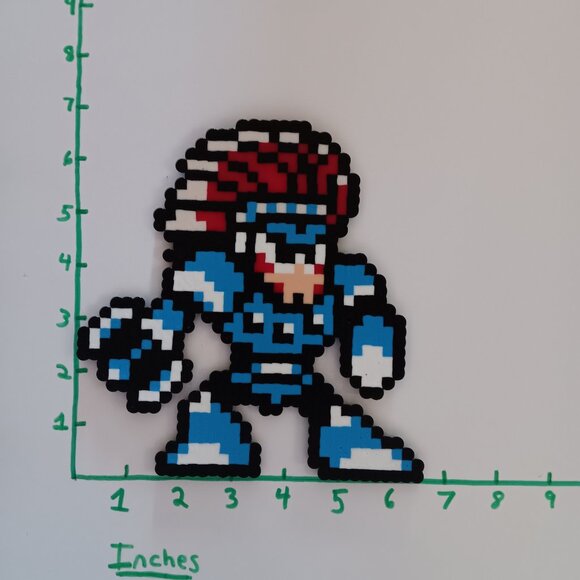 Perler, Megaman | Wall Decor | Perler Bead Art Of Tomahawk Man From ...